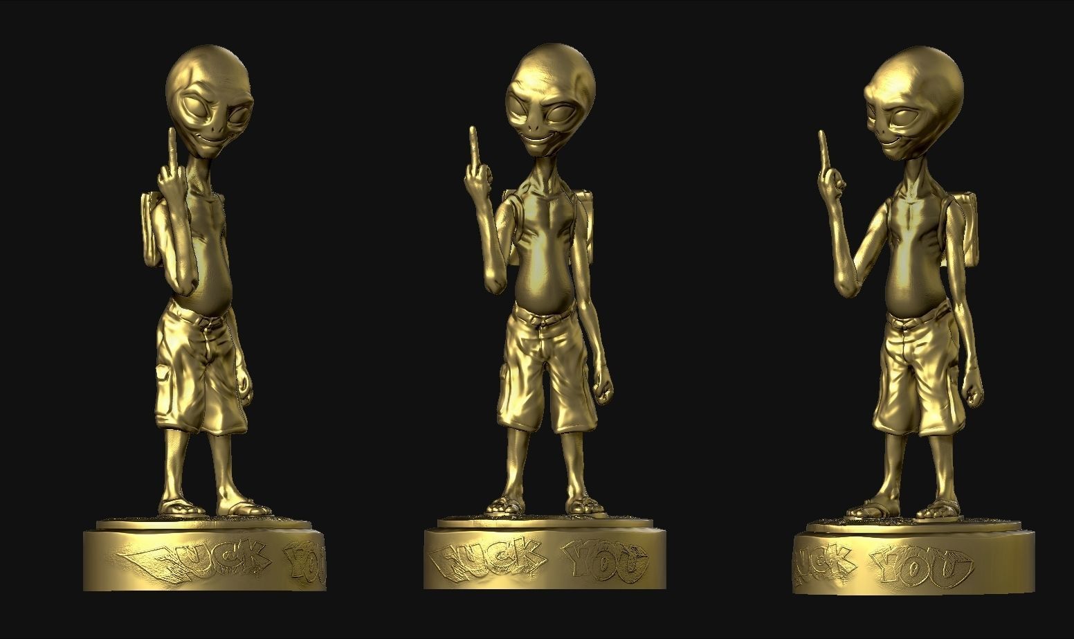 Paul The Alien 3D model 3D printable | CGTrader