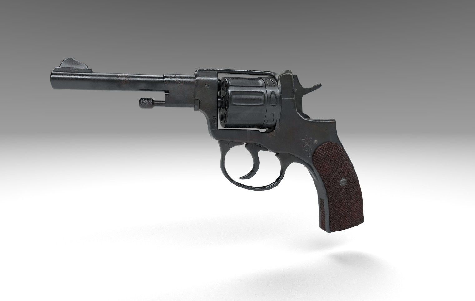 Revolver Nagant M1895 3D asset | CGTrader