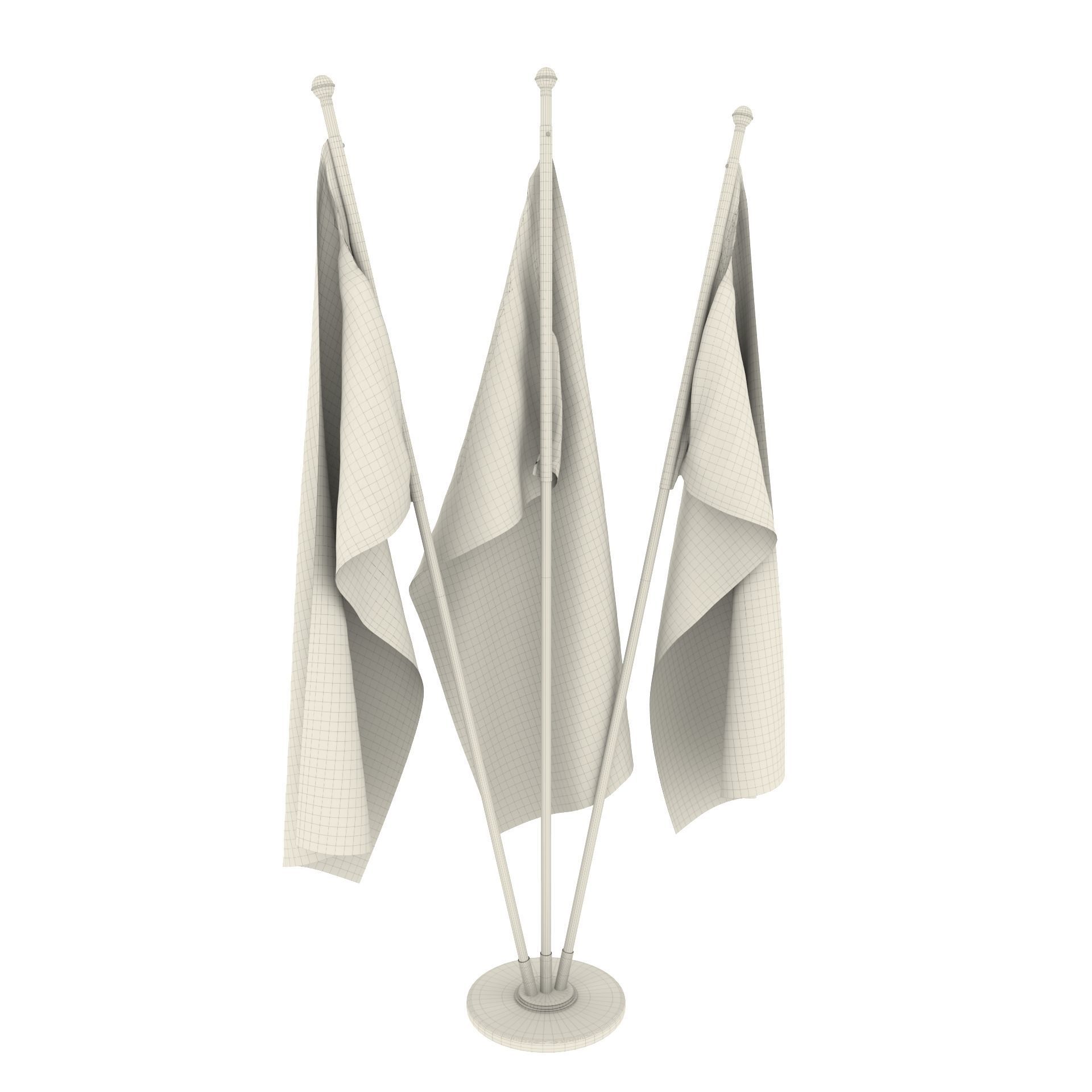 Samoa Flag Pack 3D model | CGTrader