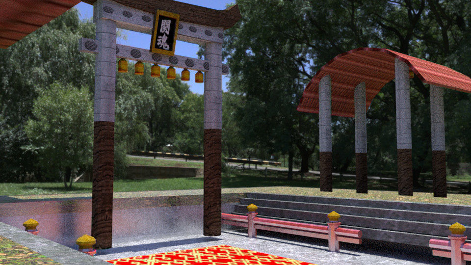 3D model Chinese Fighting Arena VR / AR / low-poly | CGTrader