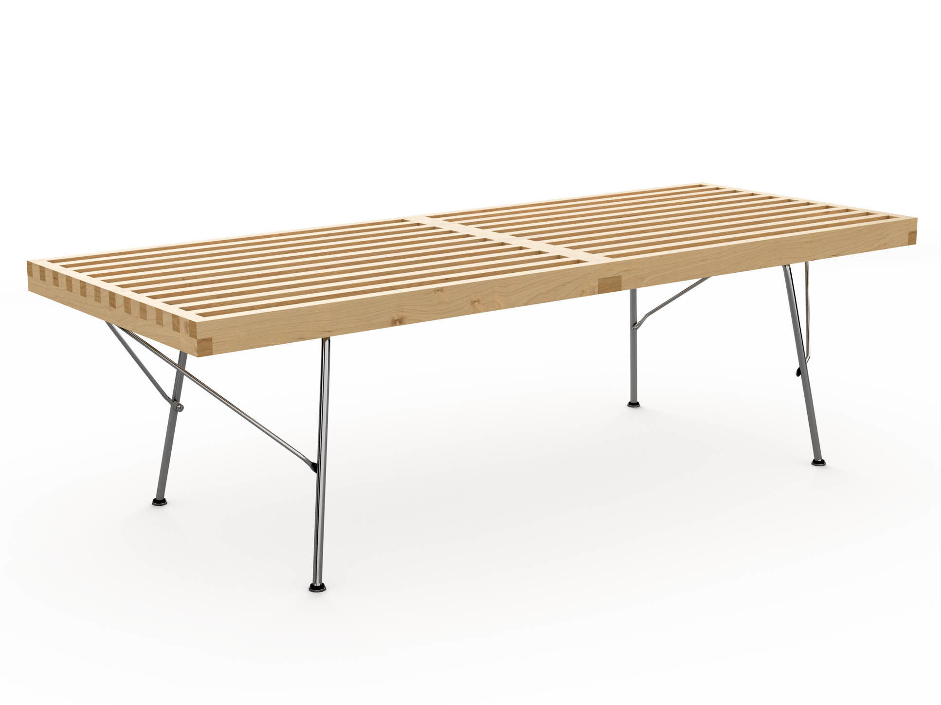 Nelson Platform Bench 3D model | CGTrader