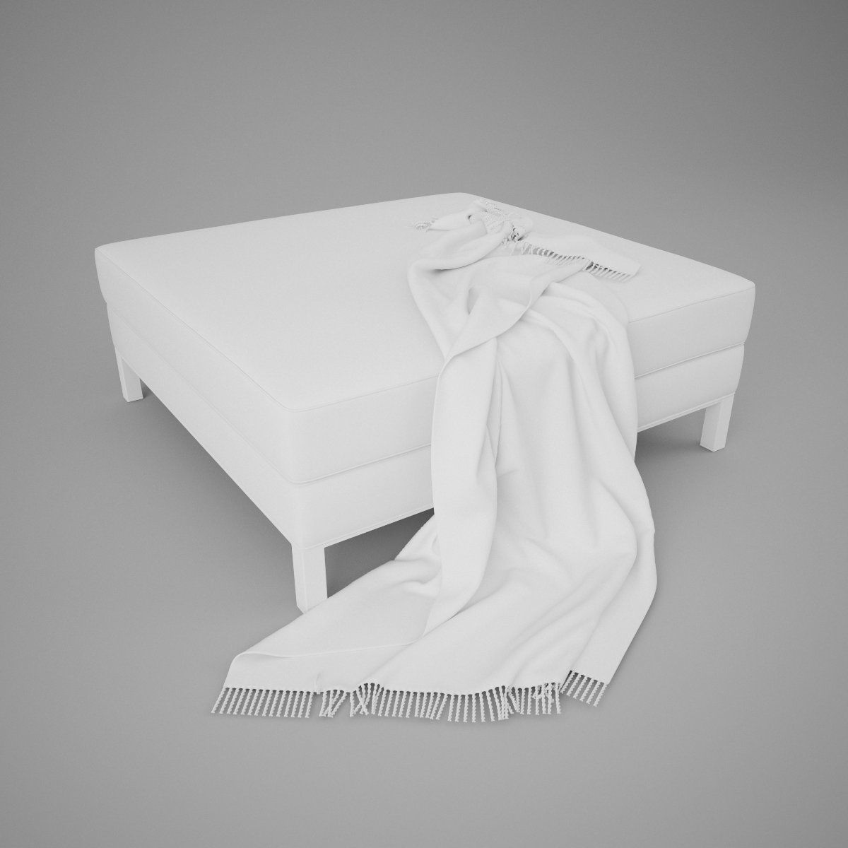 Contemporary Puff 3D model | CGTrader