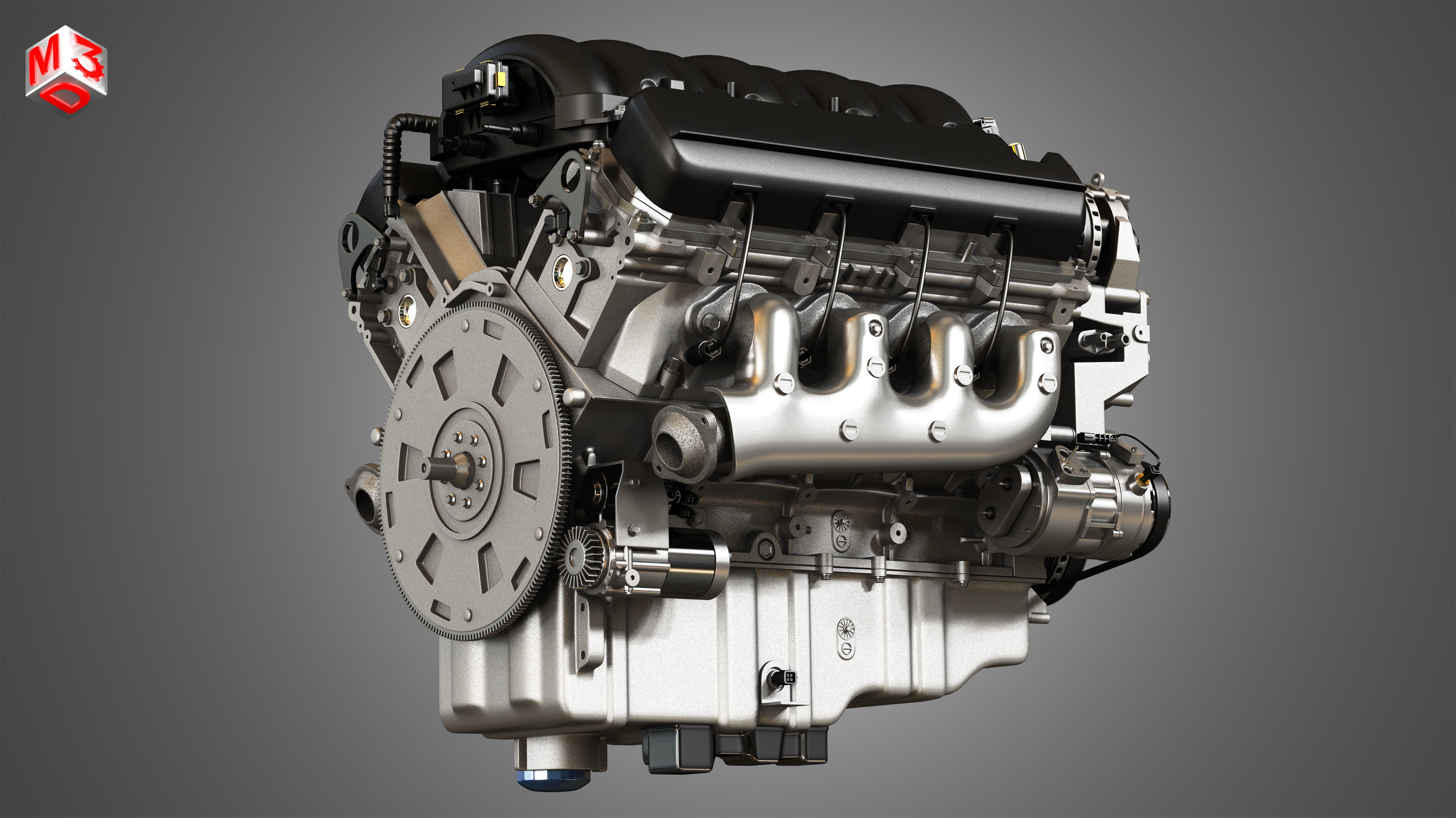 1500 Silverado Engine - V8 Pickup Truck Engine 3D model | CGTrader