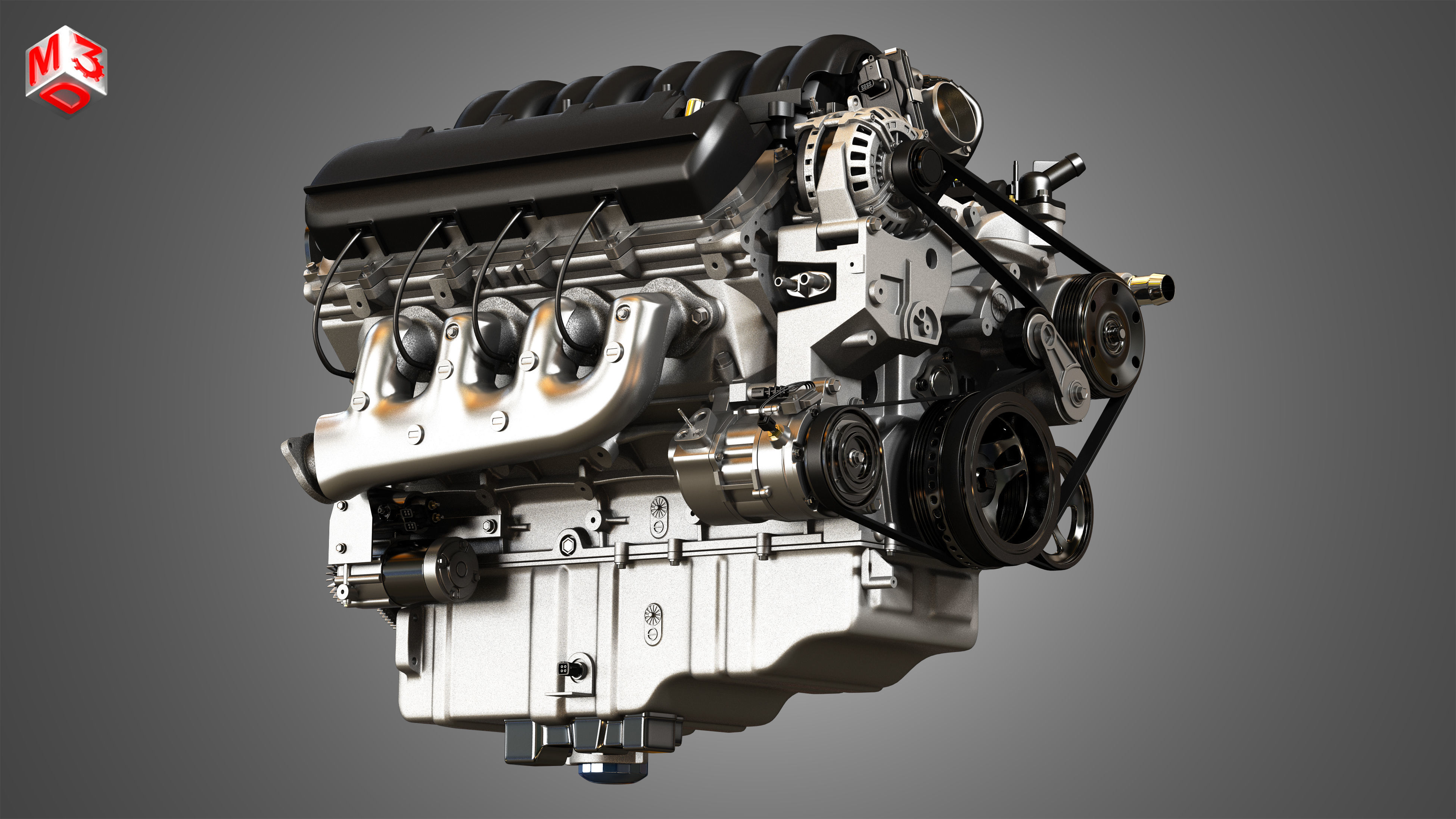 1500 Silverado Engine - V8 Pickup Truck Engine 3D model | CGTrader