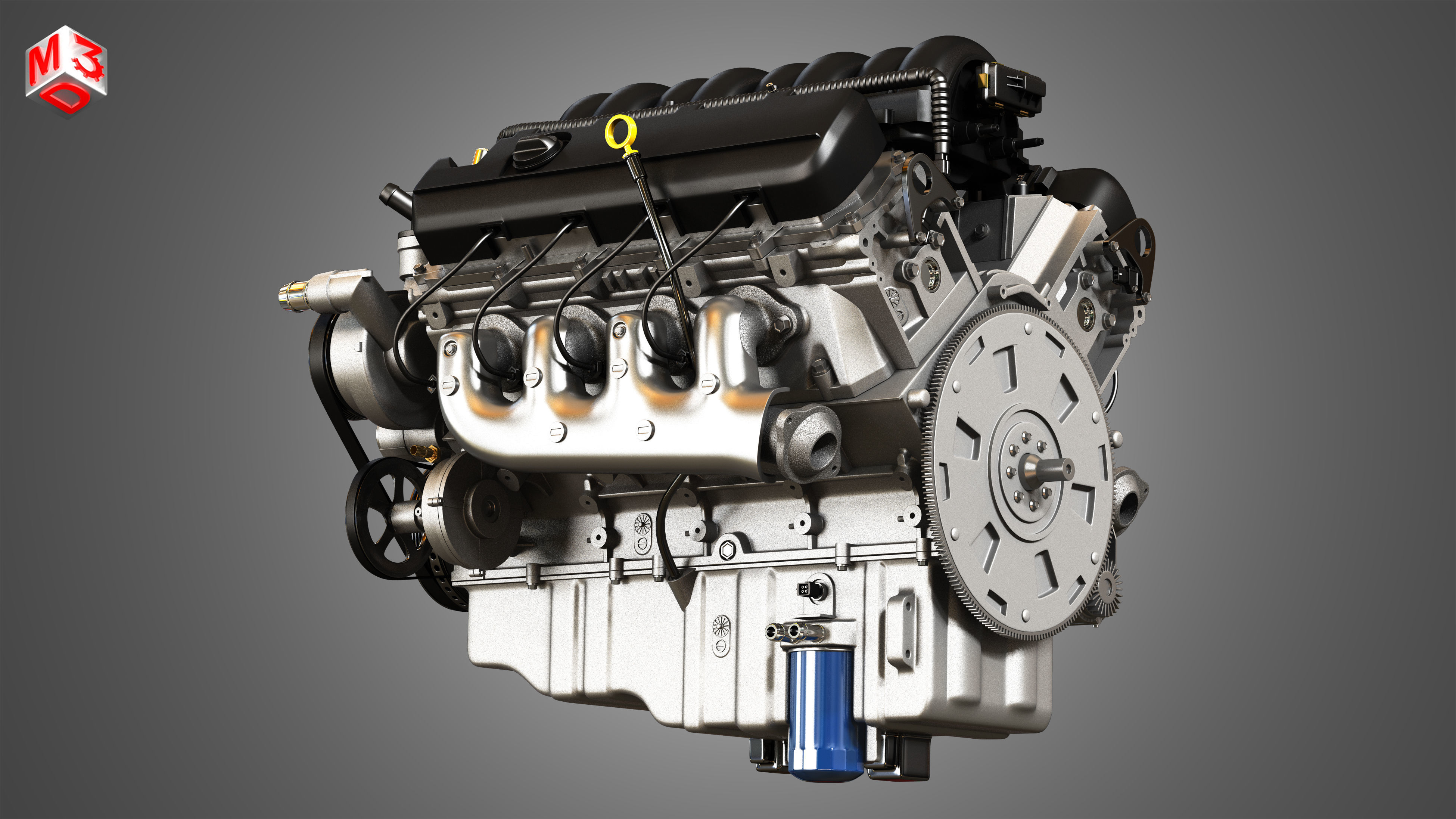 1500 Silverado Engine - V8 Pickup Truck Engine 3D model | CGTrader