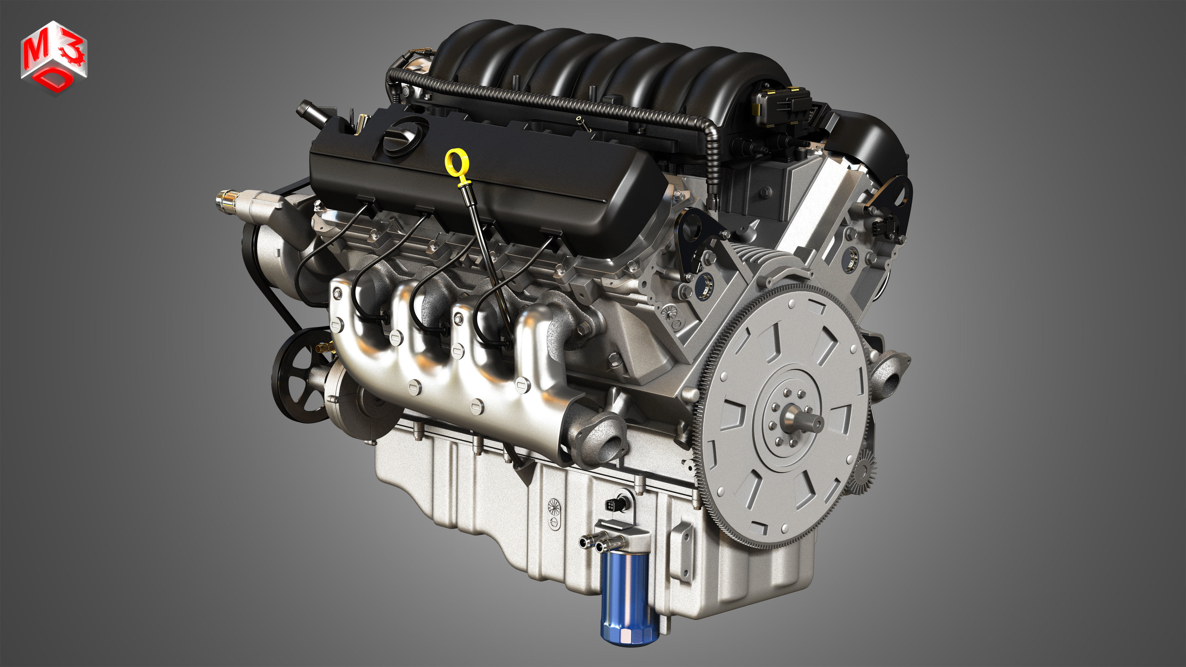 1500 Silverado Engine - V8 Pickup Truck Engine 3D model | CGTrader