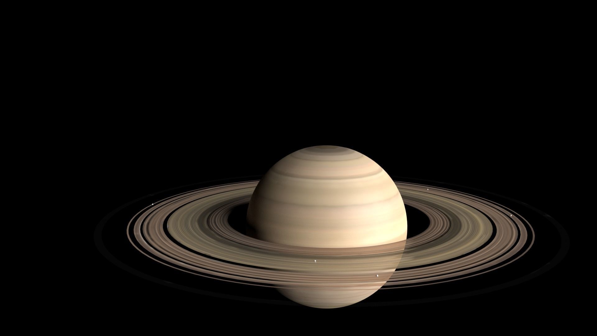 SATURN rings of 3D model animated | CGTrader