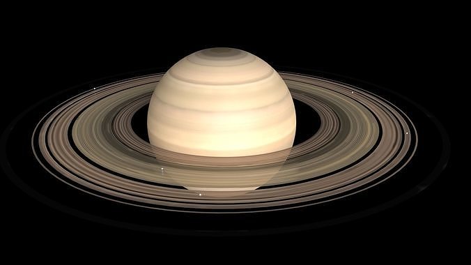 SATURN rings of 3D model animated | CGTrader