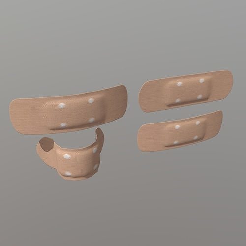 3D model Sticking Plaster VR / AR / low-poly | CGTrader
