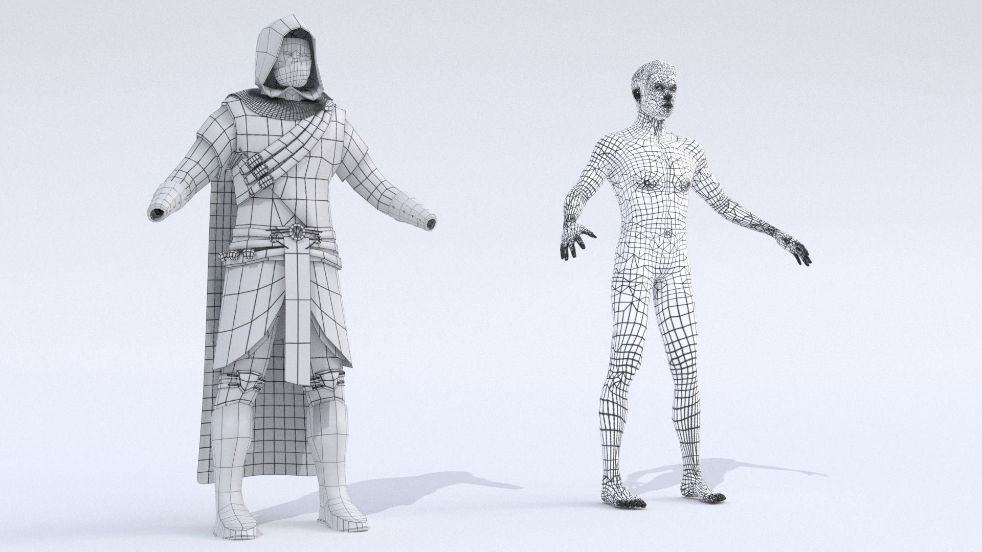 3D model Assassin character VR / AR / low-poly rigged animated | CGTrader