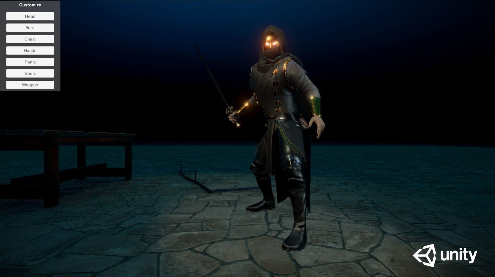 3D model Assassin character VR / AR / low-poly rigged animated | CGTrader