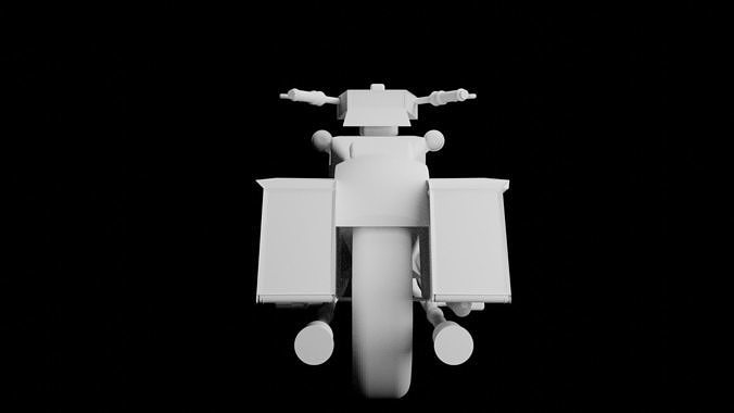 Simple Motorcycle free 3D model | CGTrader