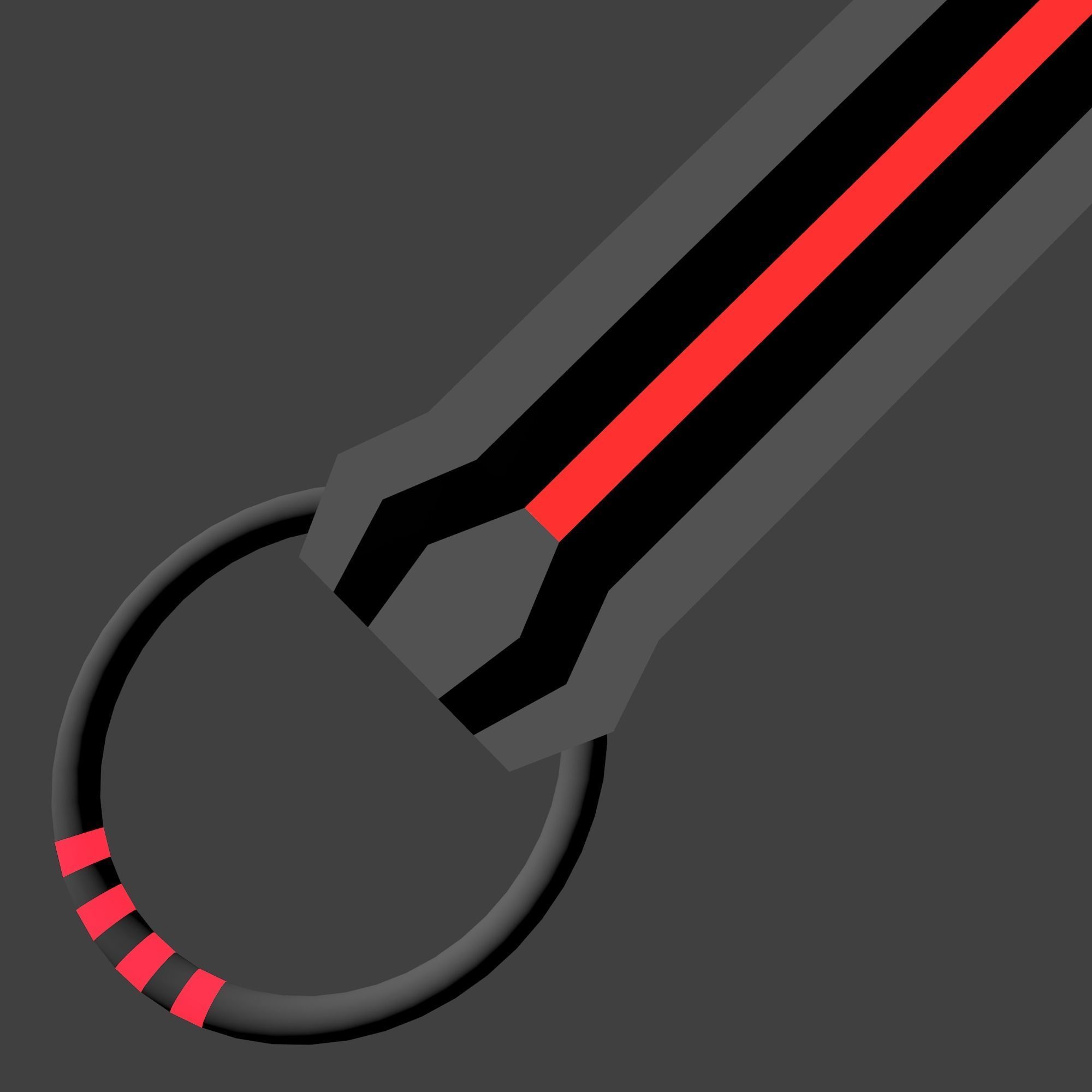 neon sword red free 3D model | CGTrader