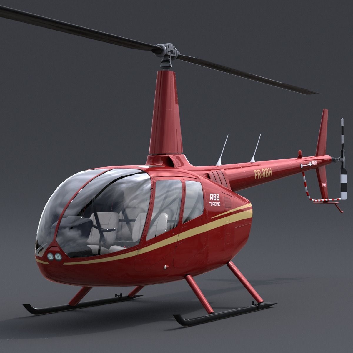 Robinson R66 3D model | CGTrader
