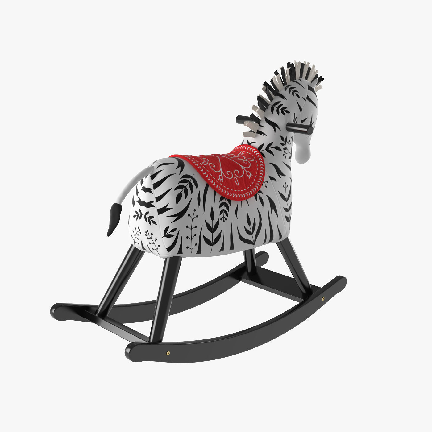 Zebra rocking horse 3D model | CGTrader