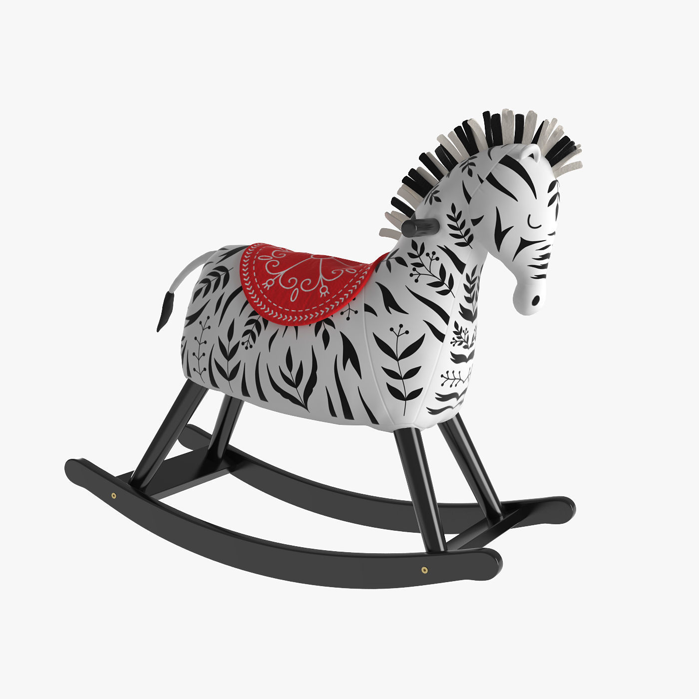 Zebra rocking horse 3D model | CGTrader