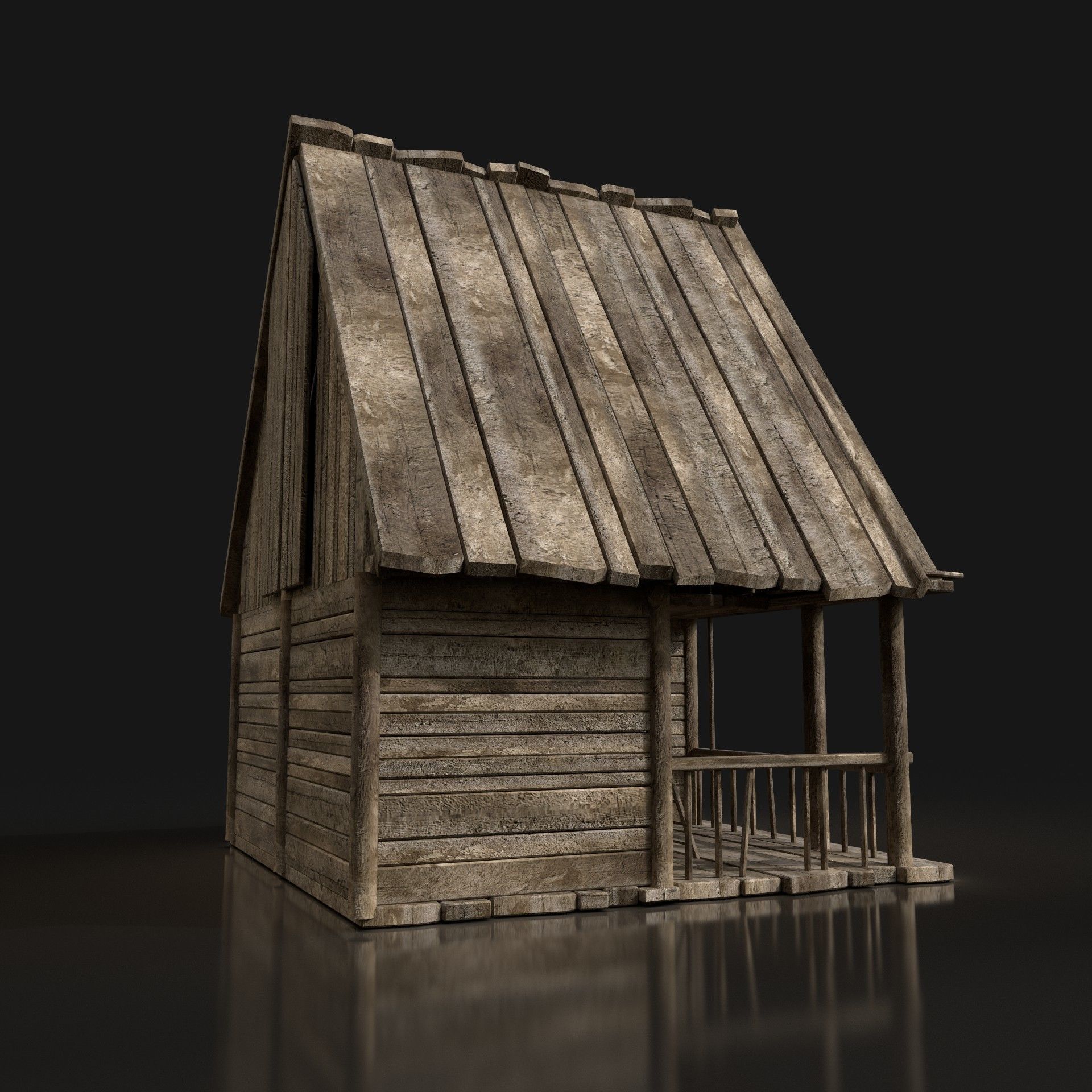 Next Gen AAA FANTASY MEDIEVAL WOODEN VILLAGE SMALL CABIN free VR / AR ...