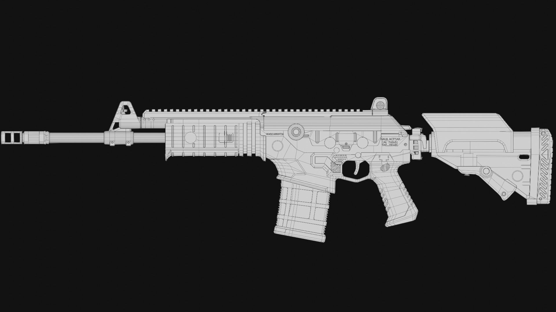 IWI Galil ACE Rifle NATO 3D model | CGTrader