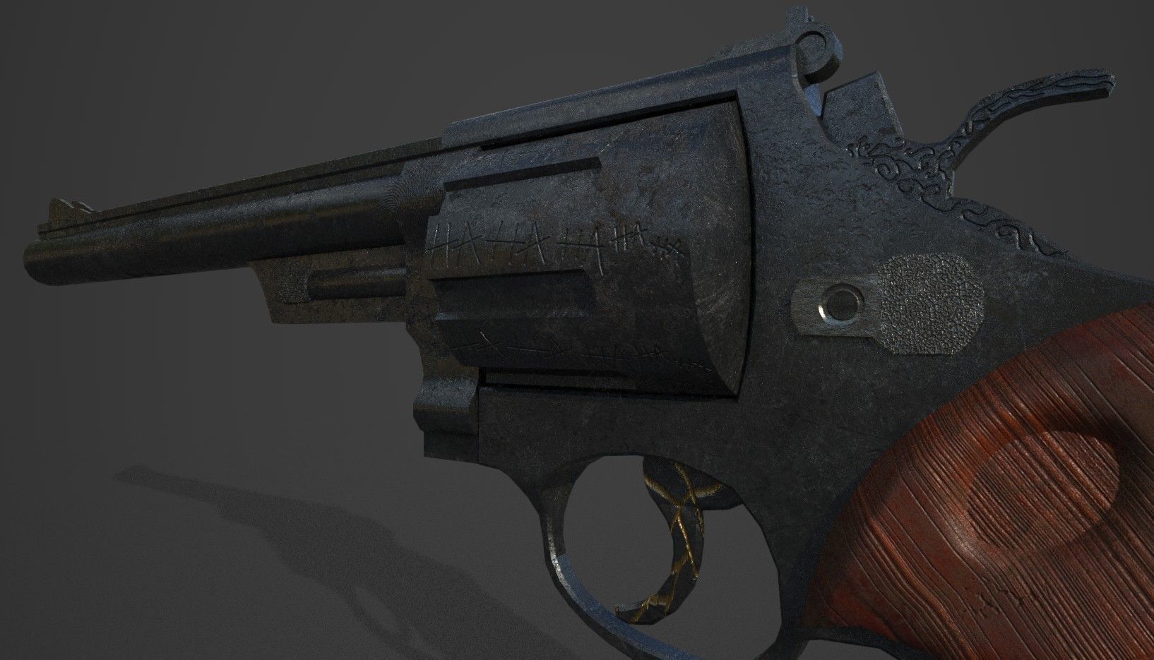3D model The Jokers Revolver VR / AR / low-poly | CGTrader