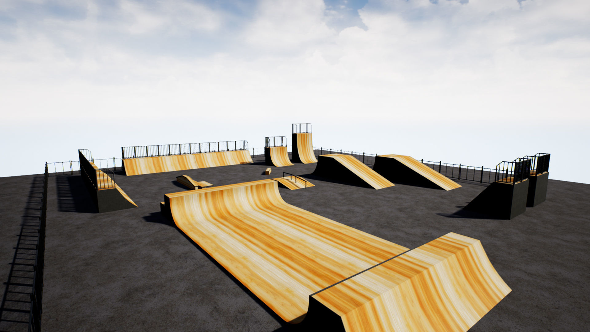 3D model Skate Park Props VR / AR / low-poly | CGTrader