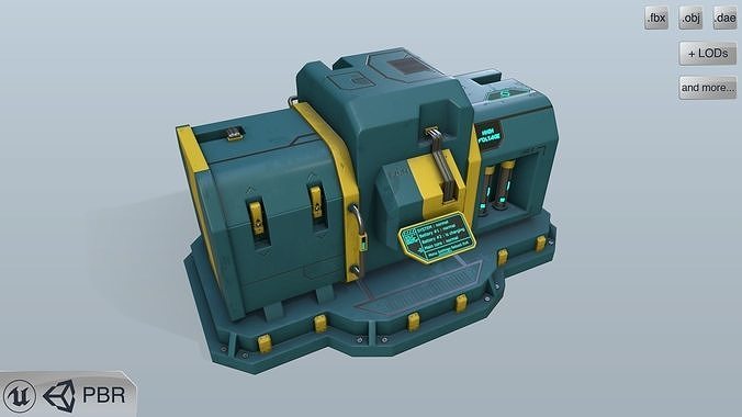 3D model Sci-fi energy node VR / AR / low-poly | CGTrader