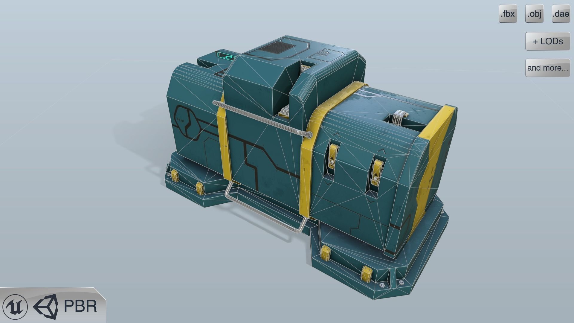 3D model Sci-fi energy nodes VR / AR / low-poly | CGTrader