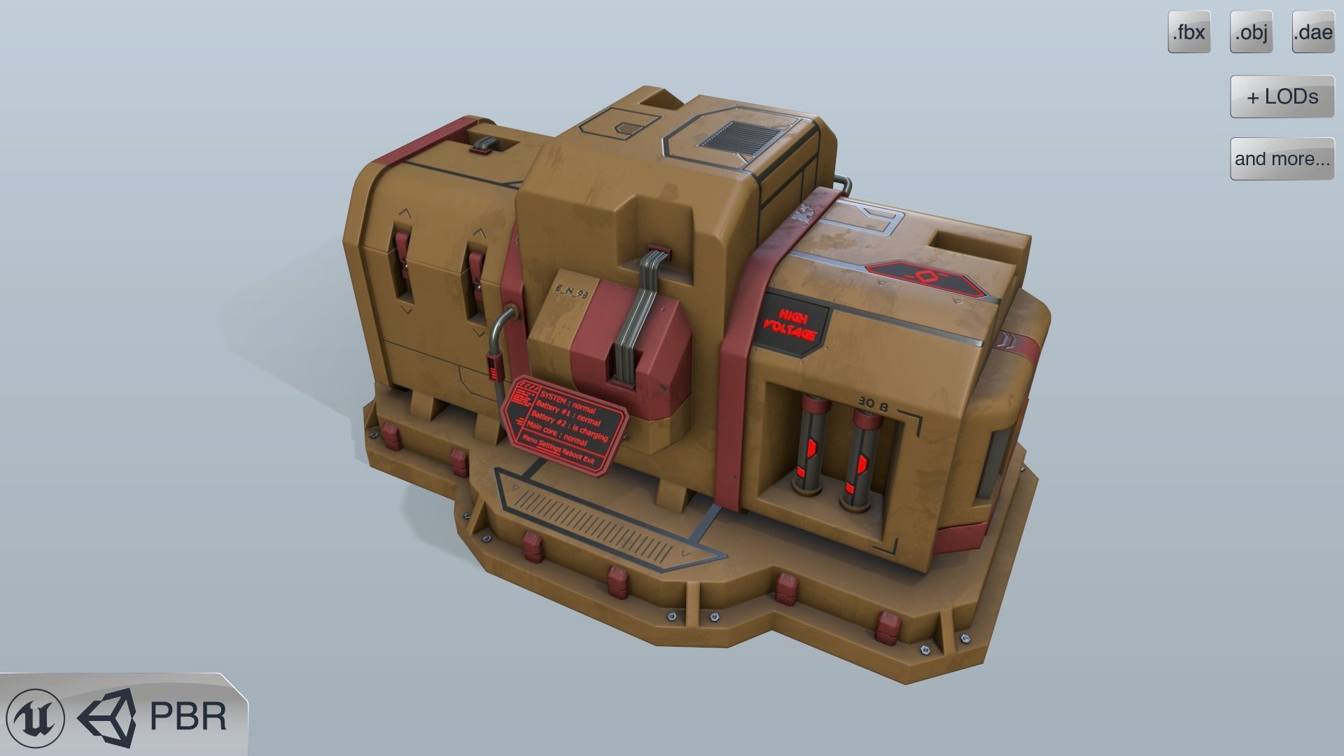 3D model Sci-fi energy nodes VR / AR / low-poly | CGTrader