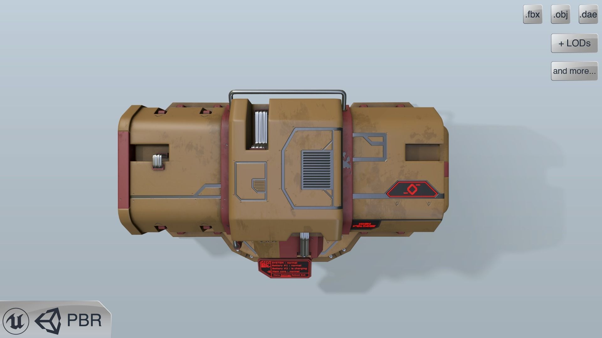 3D model Sci-fi energy nodes VR / AR / low-poly | CGTrader