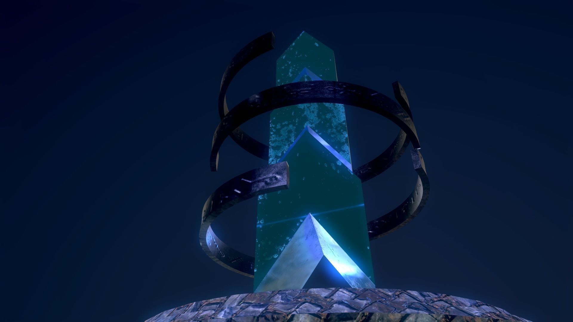 Magic monument free VR / AR / low-poly 3D model | CGTrader