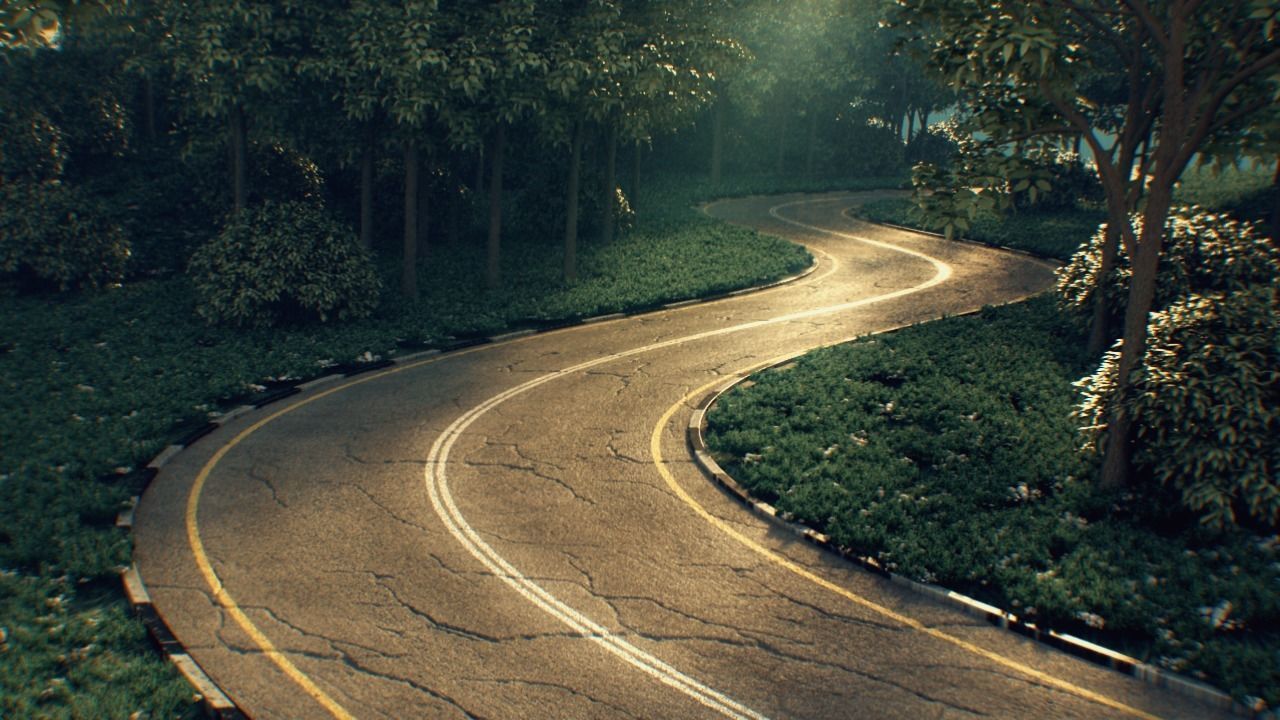 Realistic road 3D model | CGTrader