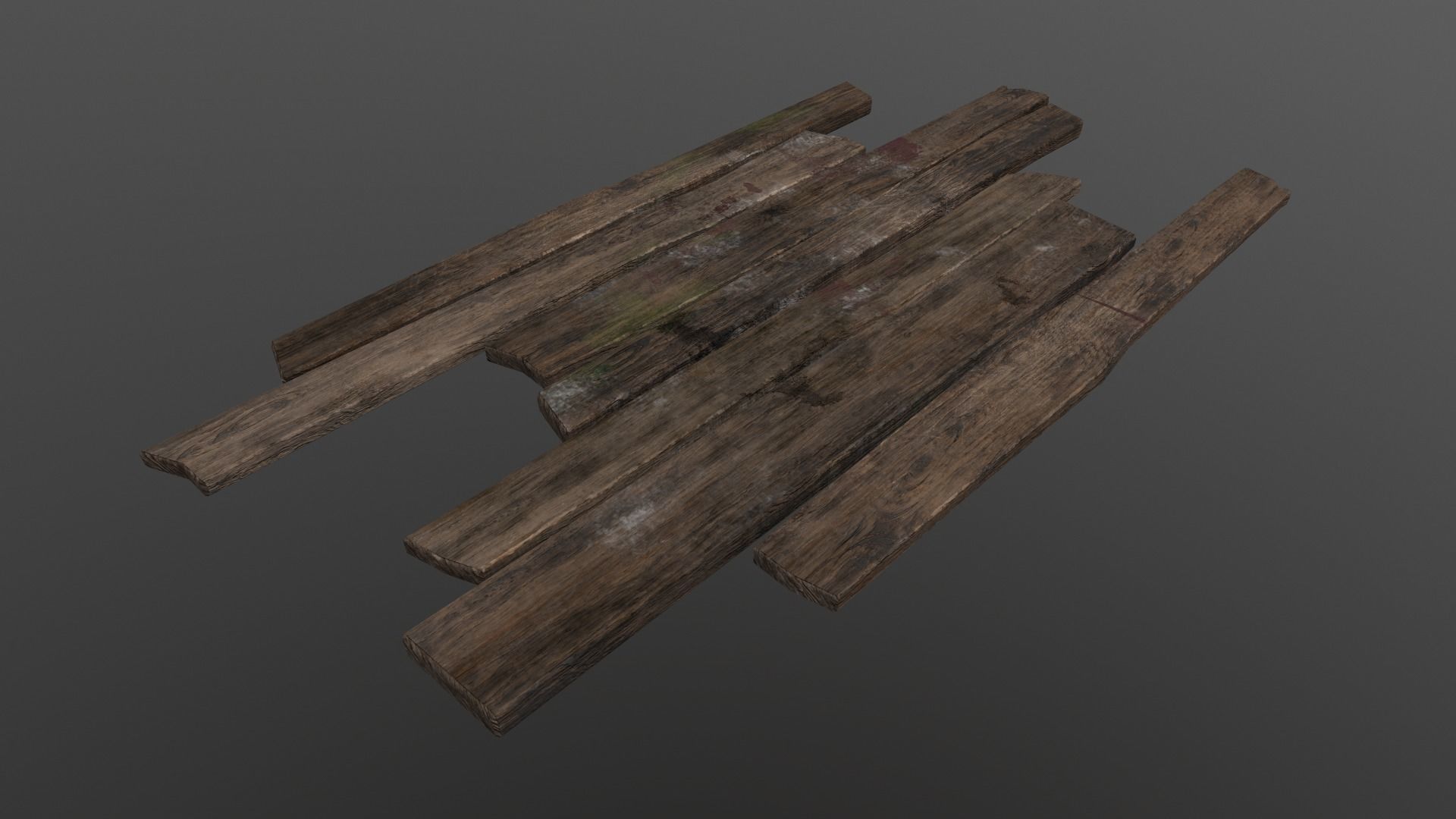 3D model Wooden planks VR / AR / low-poly | CGTrader