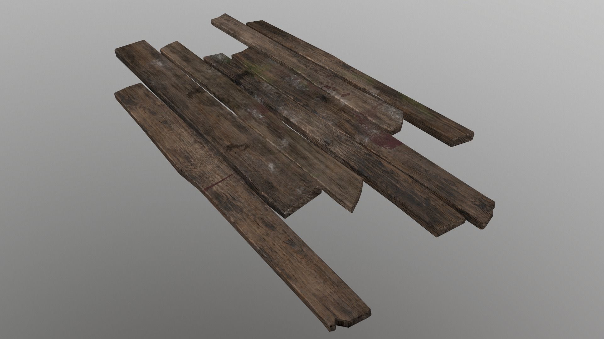 3D model Wooden planks VR / AR / low-poly | CGTrader