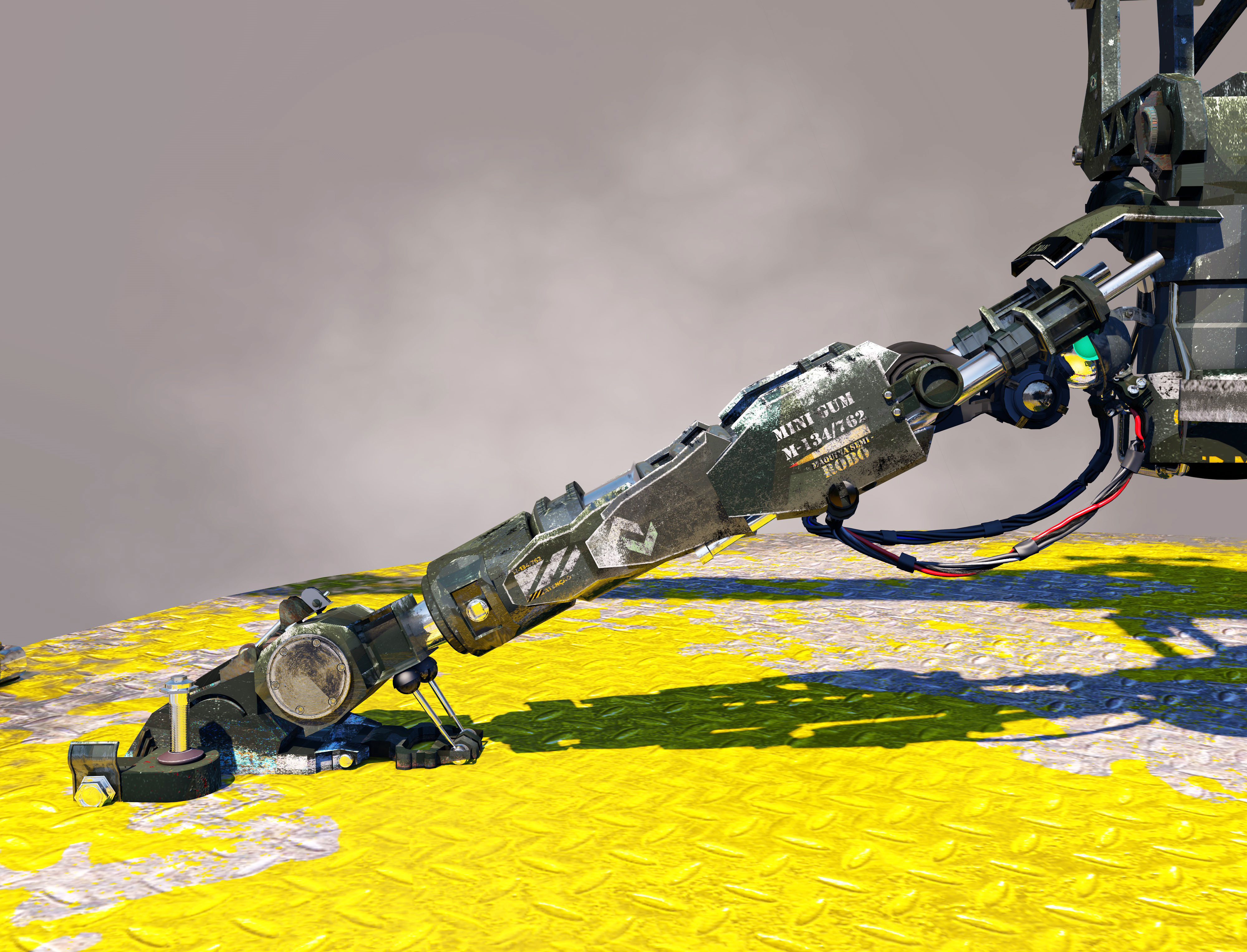 M-134 3D model rigged | CGTrader