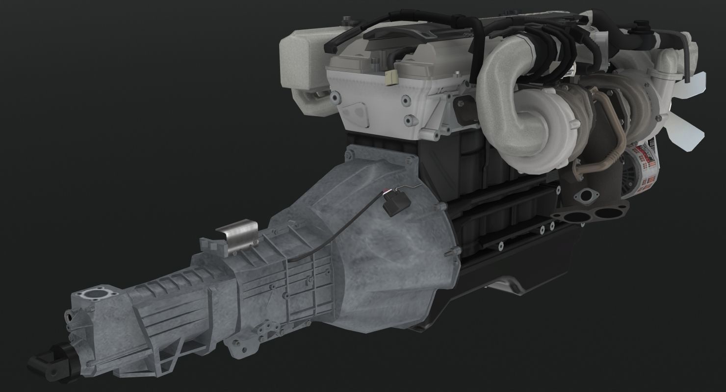 3D model Toyota 2JZ GTE engine VR / AR / low-poly | CGTrader