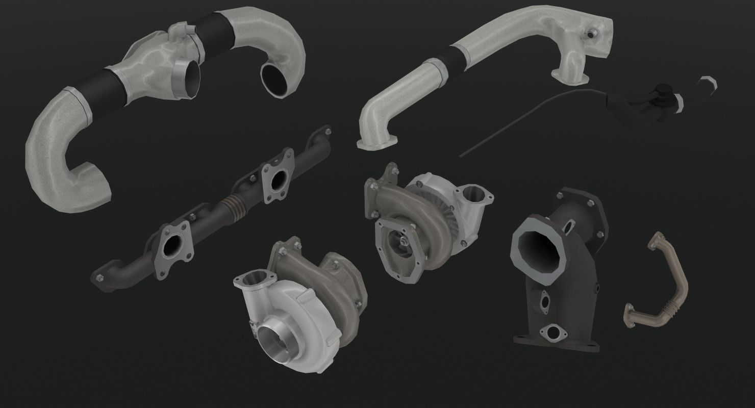 3D model Toyota 2JZ GTE engine VR / AR / low-poly | CGTrader