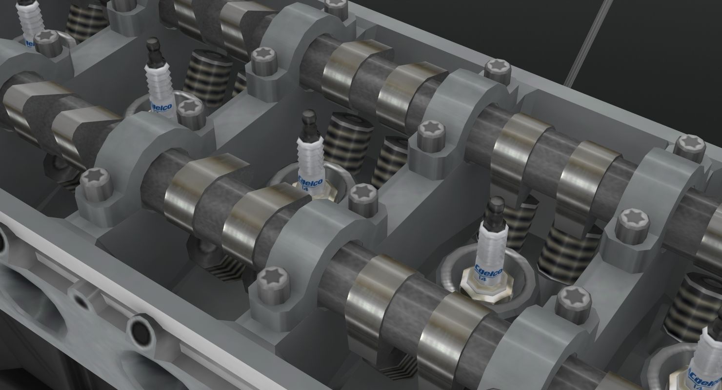 3D model Toyota 2JZ GTE engine VR / AR / low-poly | CGTrader