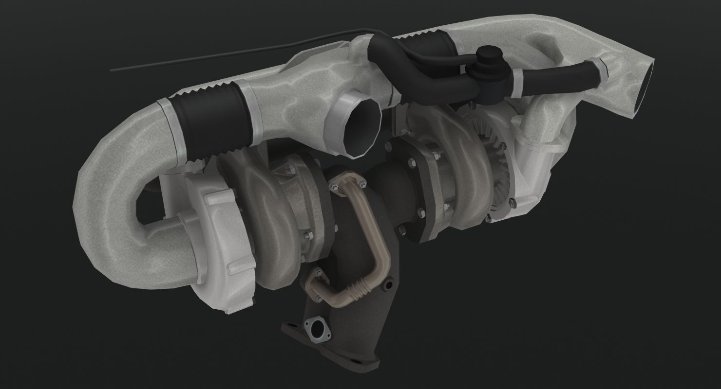 3D model Toyota 2JZ GTE engine VR / AR / low-poly | CGTrader