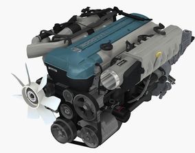 Low-poly Car engine 3D Models | CGTrader