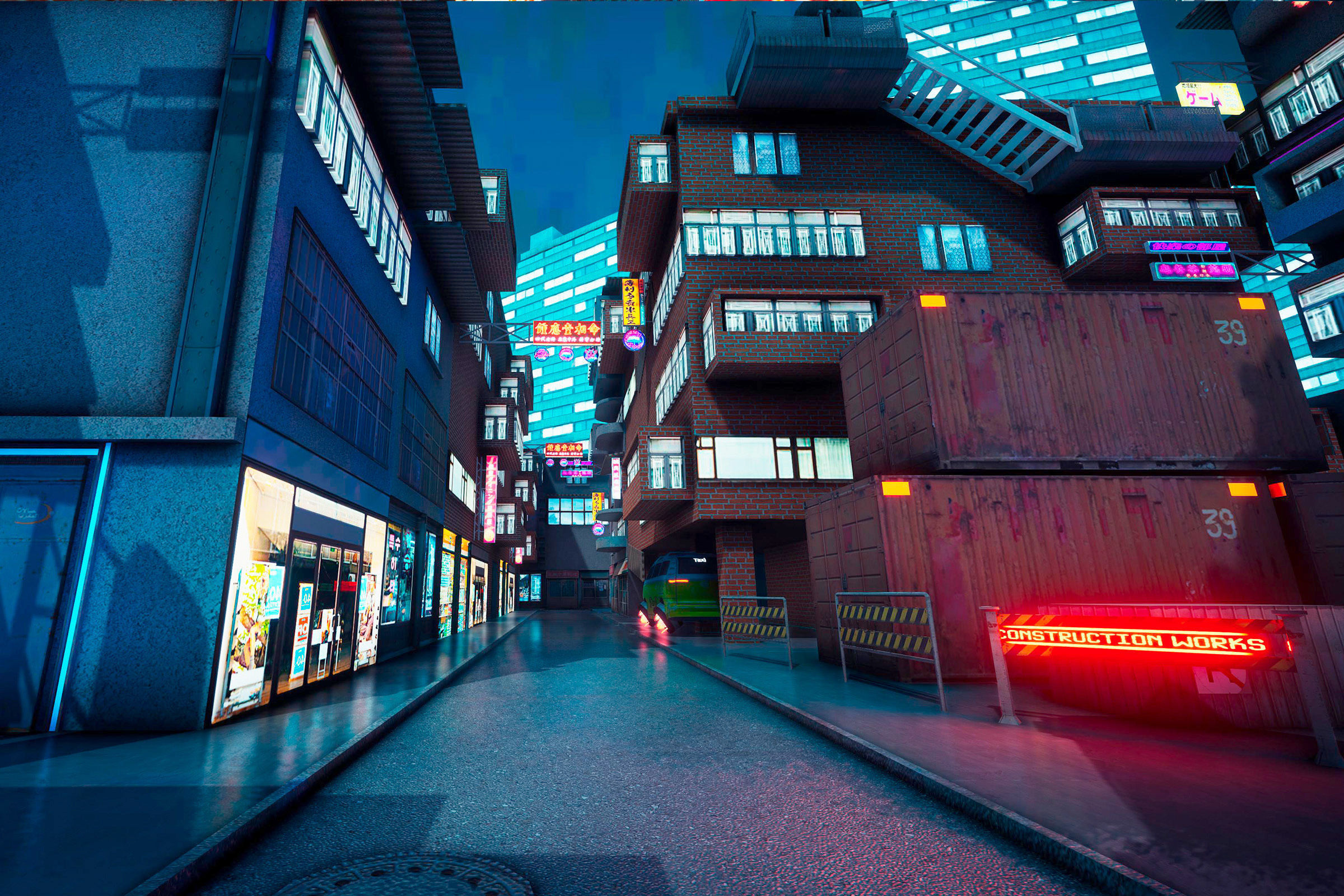 Neon City VR and Mobile 3D model | CGTrader