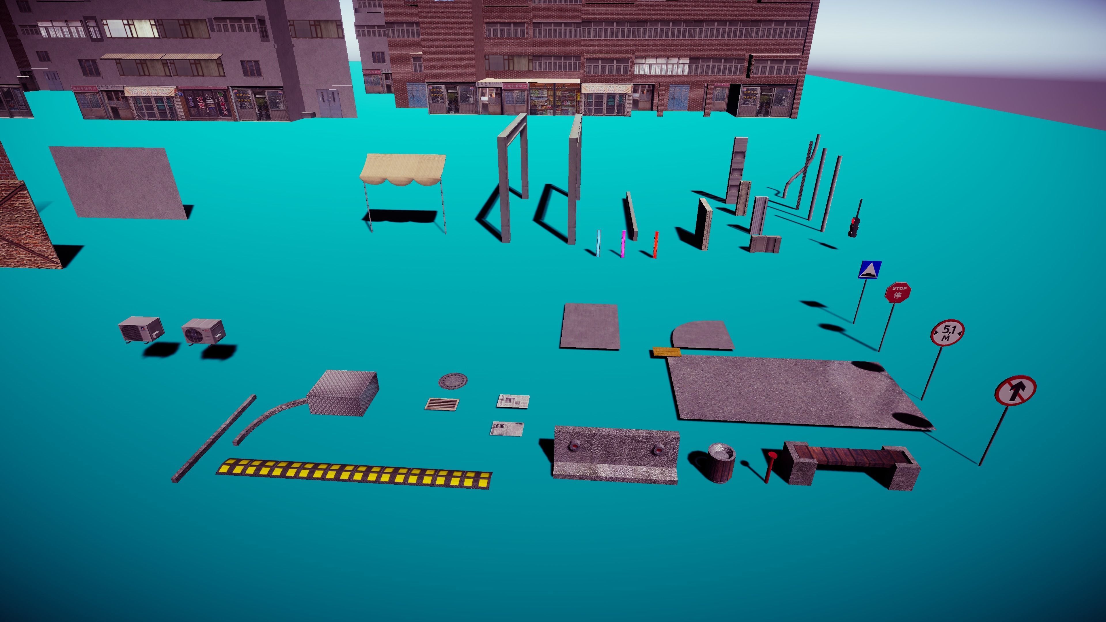 Neon City VR and Mobile 3D model | CGTrader