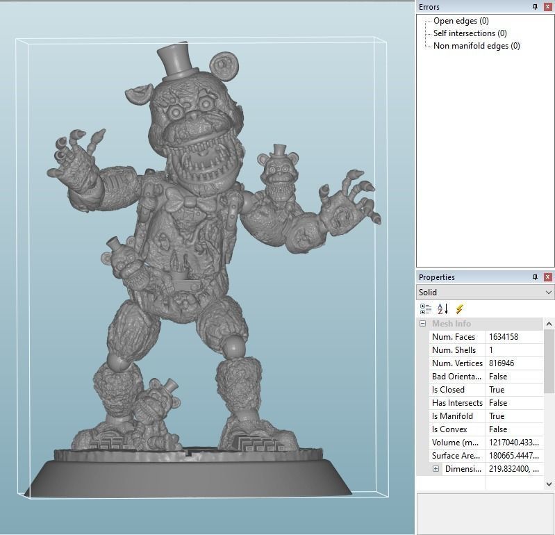 Nightmare Freddy 3D model for printing 3D model 3D printable | CGTrader
