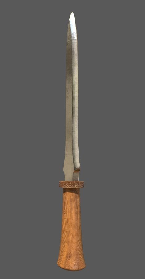 3D model Medieval one-handed dagger VR / AR / low-poly | CGTrader