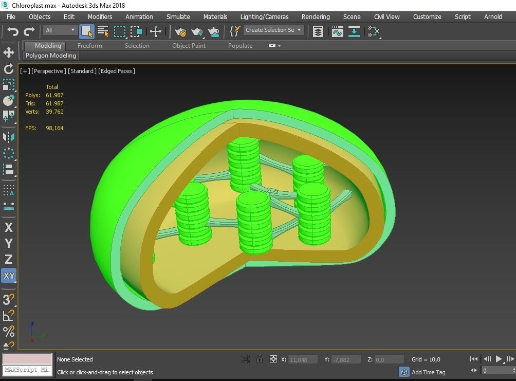 Chloroplast 3D model | CGTrader