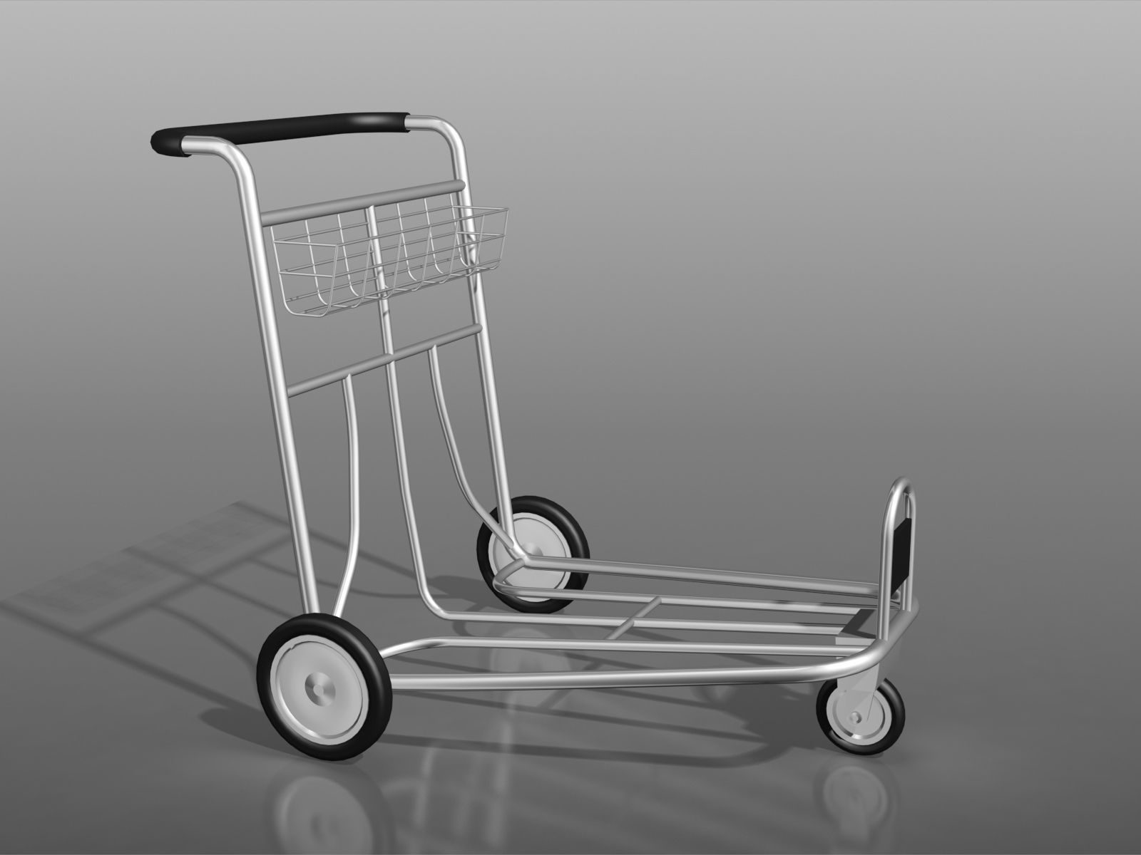 Trolley For Shopping And Carrying 3D model | CGTrader