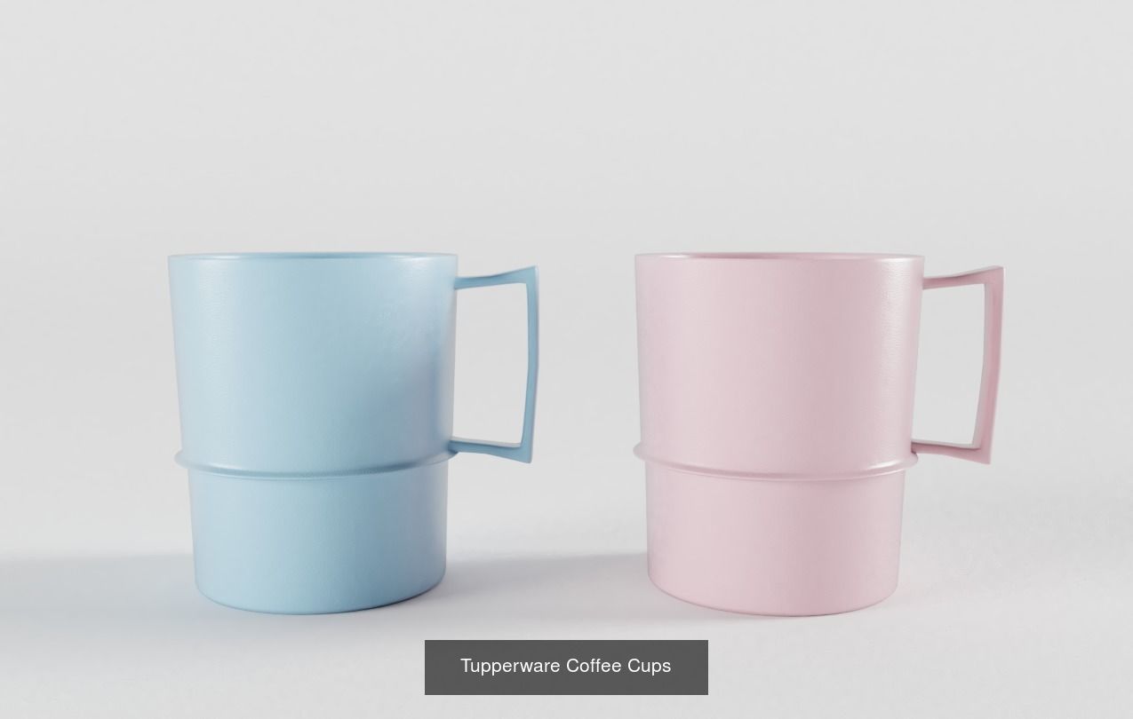 Tupperware Collection trash can | CGTrader