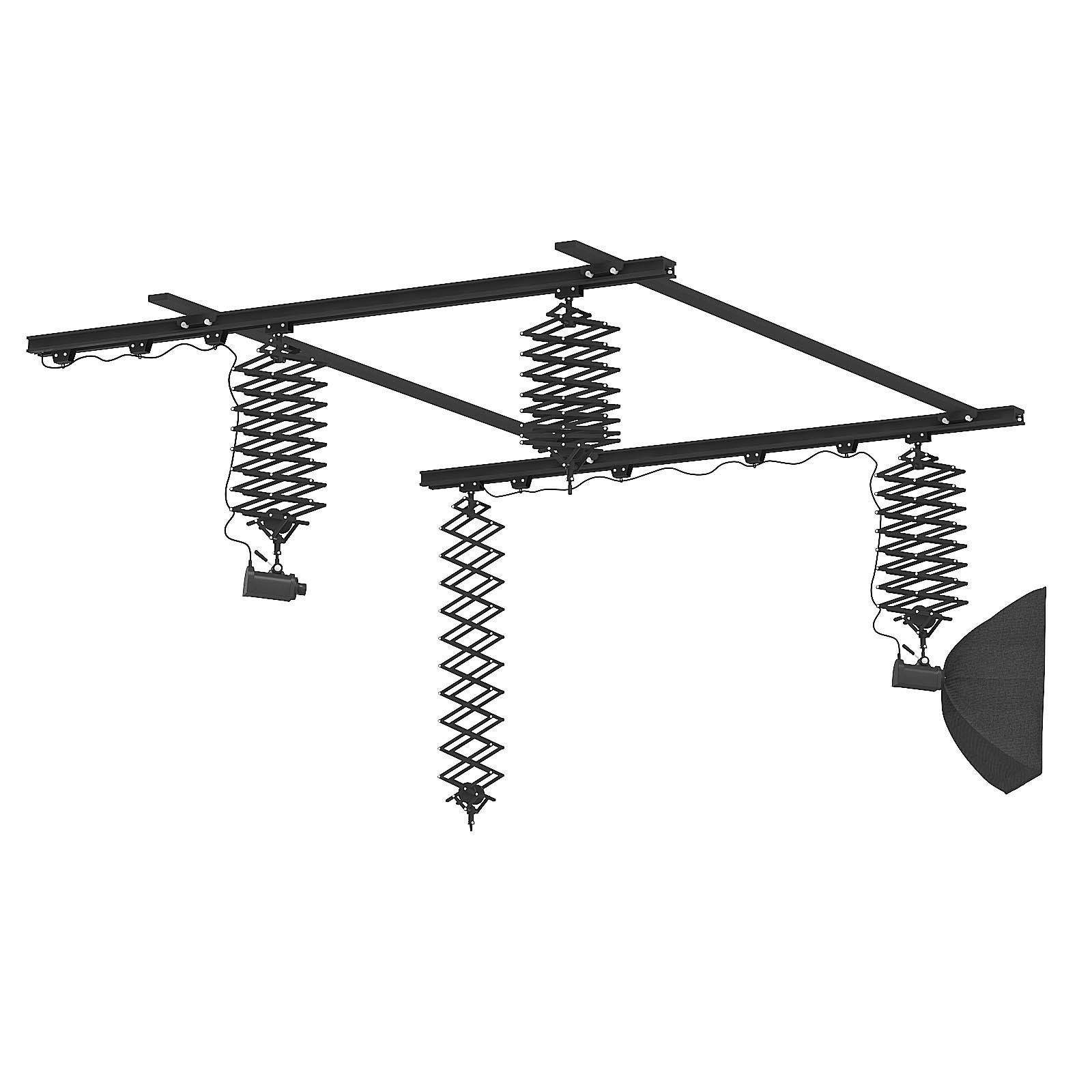Ceiling Rail System 3D Model 3D model | CGTrader