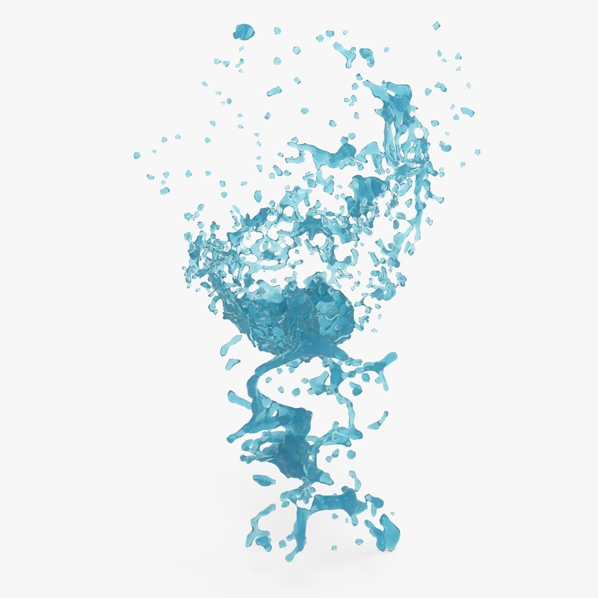 Water Blast Splash 3D model | CGTrader