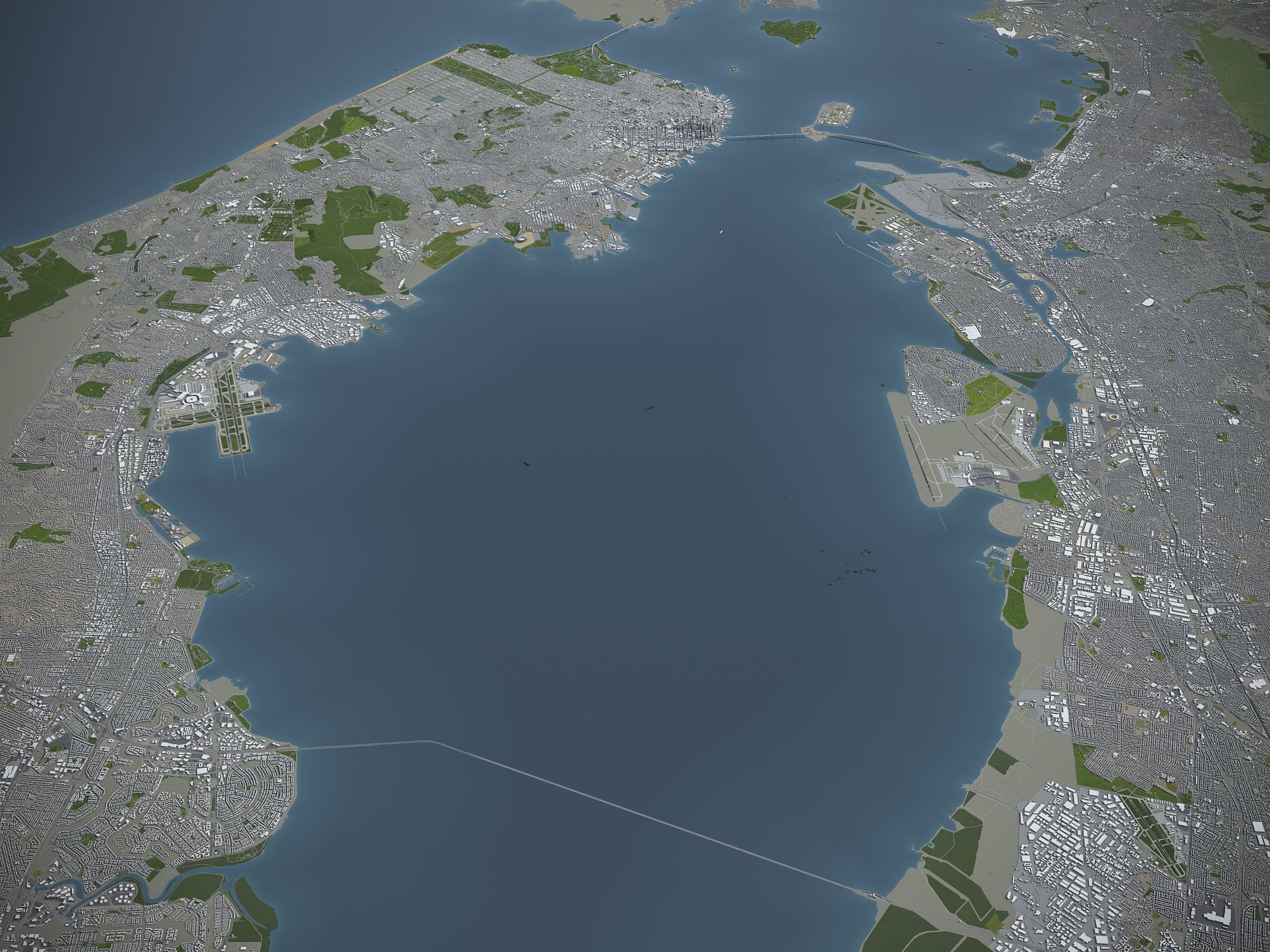 San Francisco Bay - all cities 3D Model Collection | CGTrader