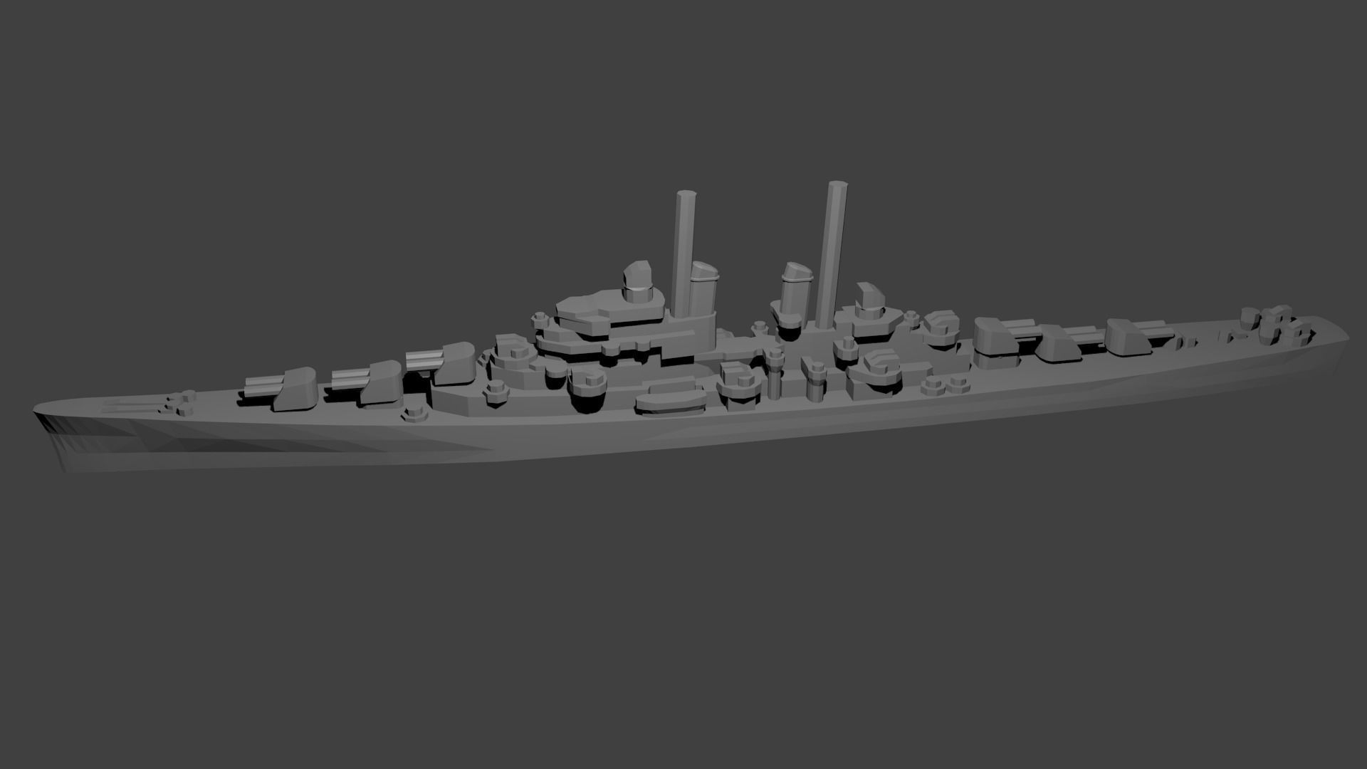 US Juneau Class Cruiser Warship 3D model 3D printable | CGTrader