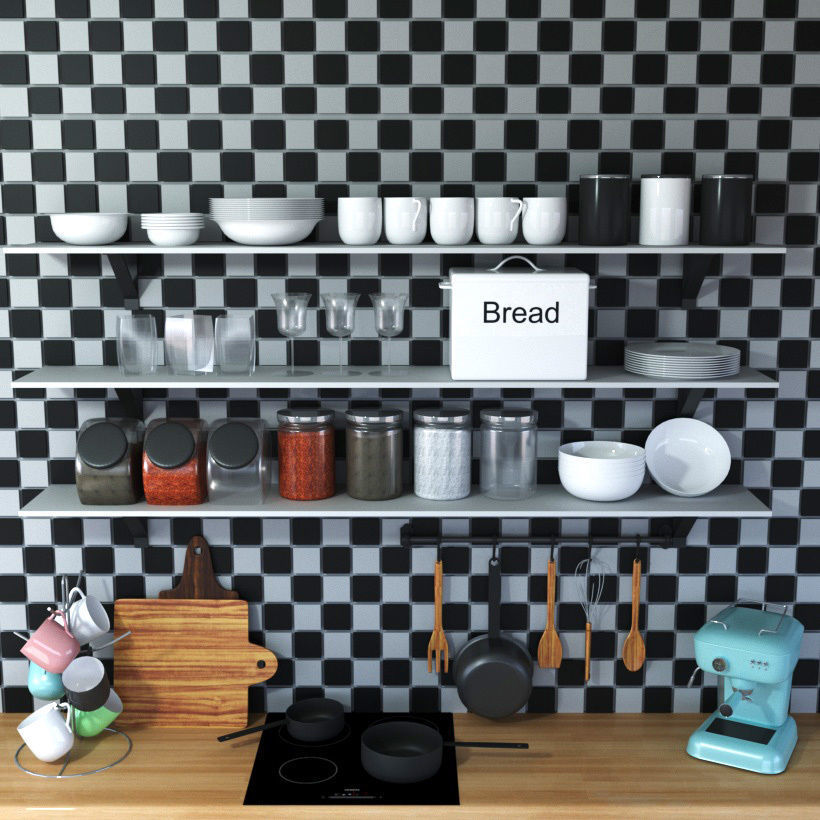 dish Kitchen Props 3D | CGTrader